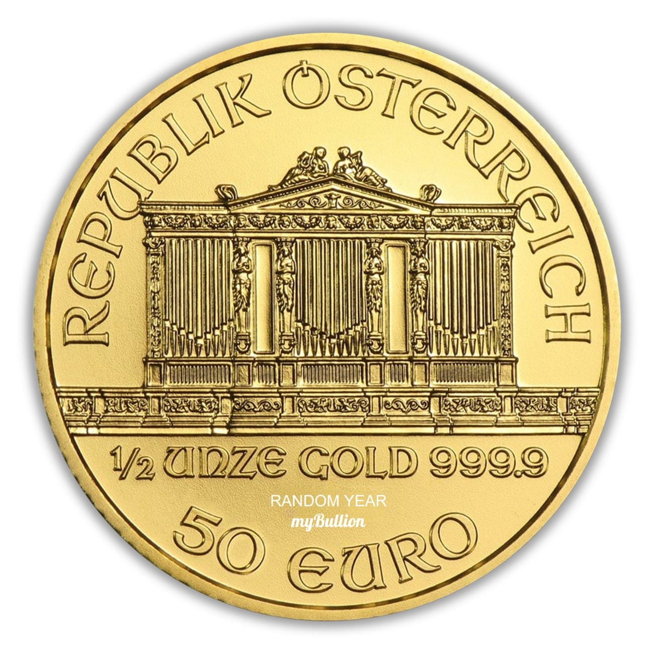 Austria Philharmonic 1/2 oz Gold Coin - myBullion